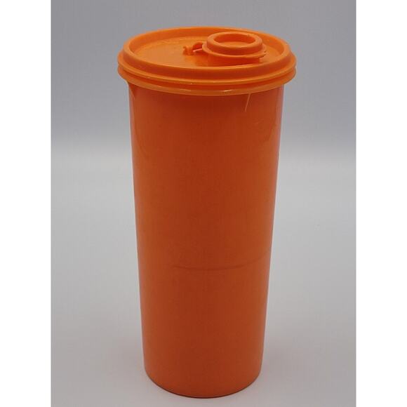Tupperware | Kitchen | Tupperware Cylinder Orange 7s Retro Kitchen ...
